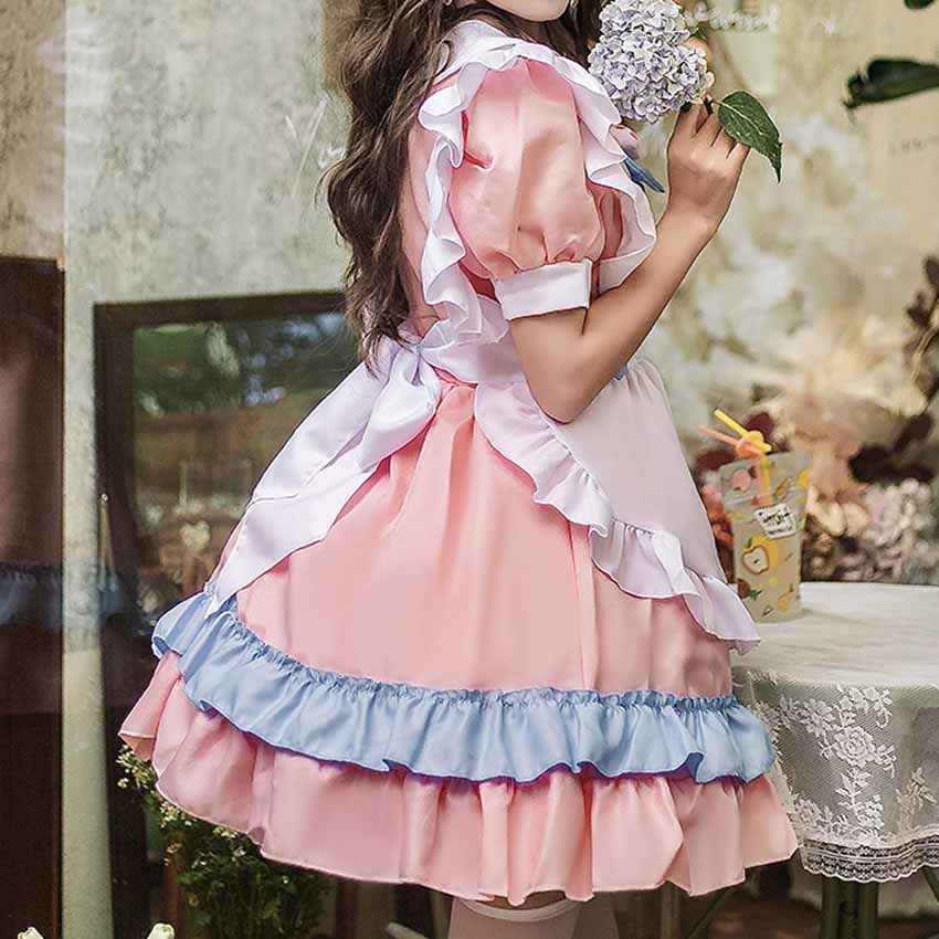 Cute Pastel Pink Maid Dress for Sale - Femboy Fashion