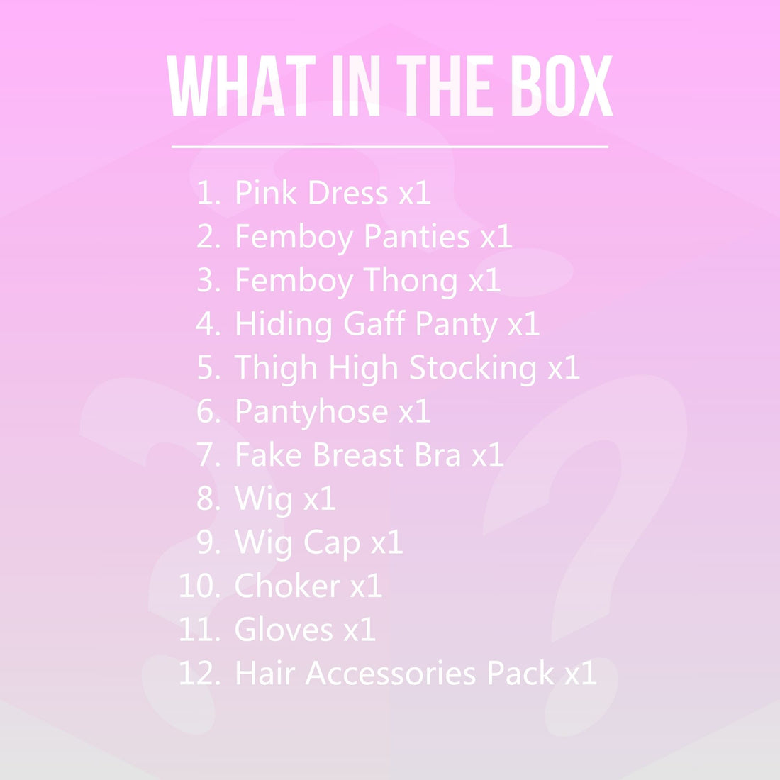 Femboy Starter Kit Pink Dress Mystery Box Femboy Fashion